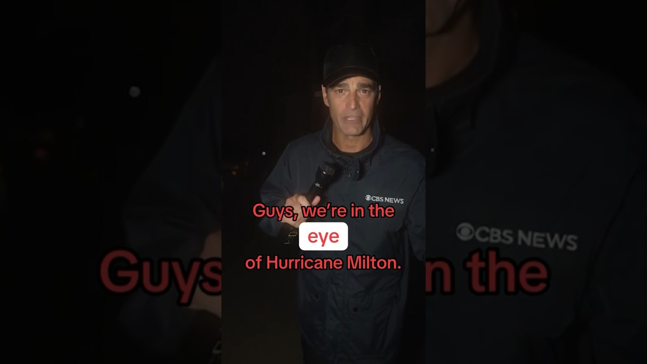 Inside the eye of Hurricane Milton #shorts - YouTube