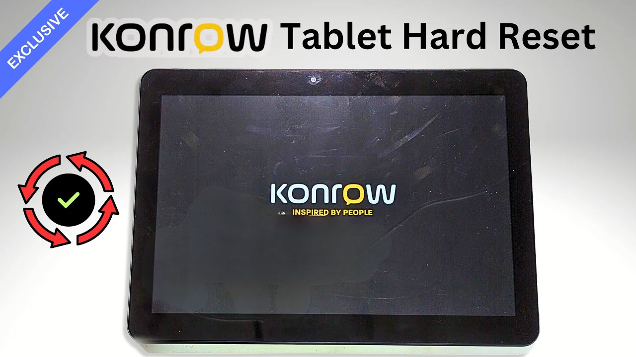 Konrow Tablet Hard Reset — First Step to Fix Common Issues - YouTube