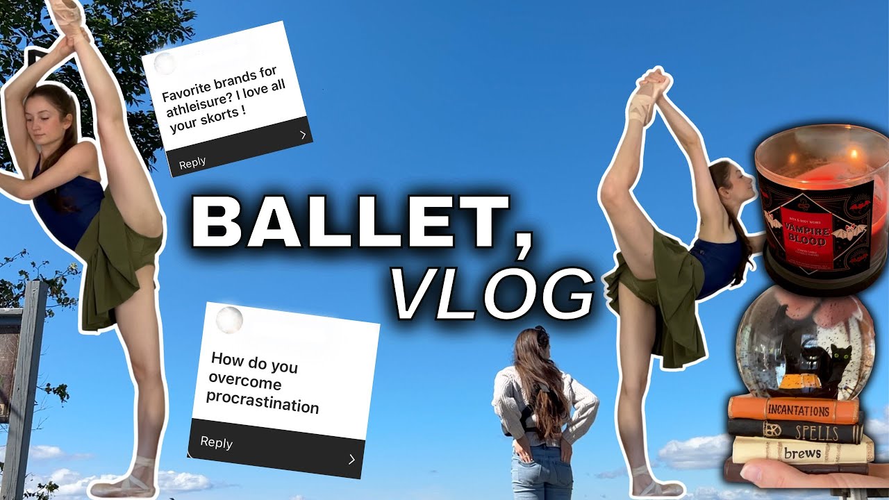 BALLET VLOG | Dance Teacher life, online ballet class, fall vibes ...