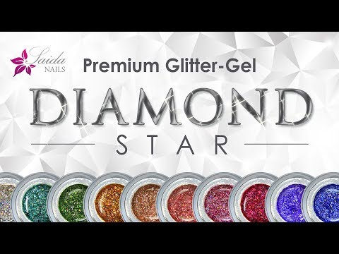 Presentation: DIAMOND STAR Glitter Gels from Saida Nails
