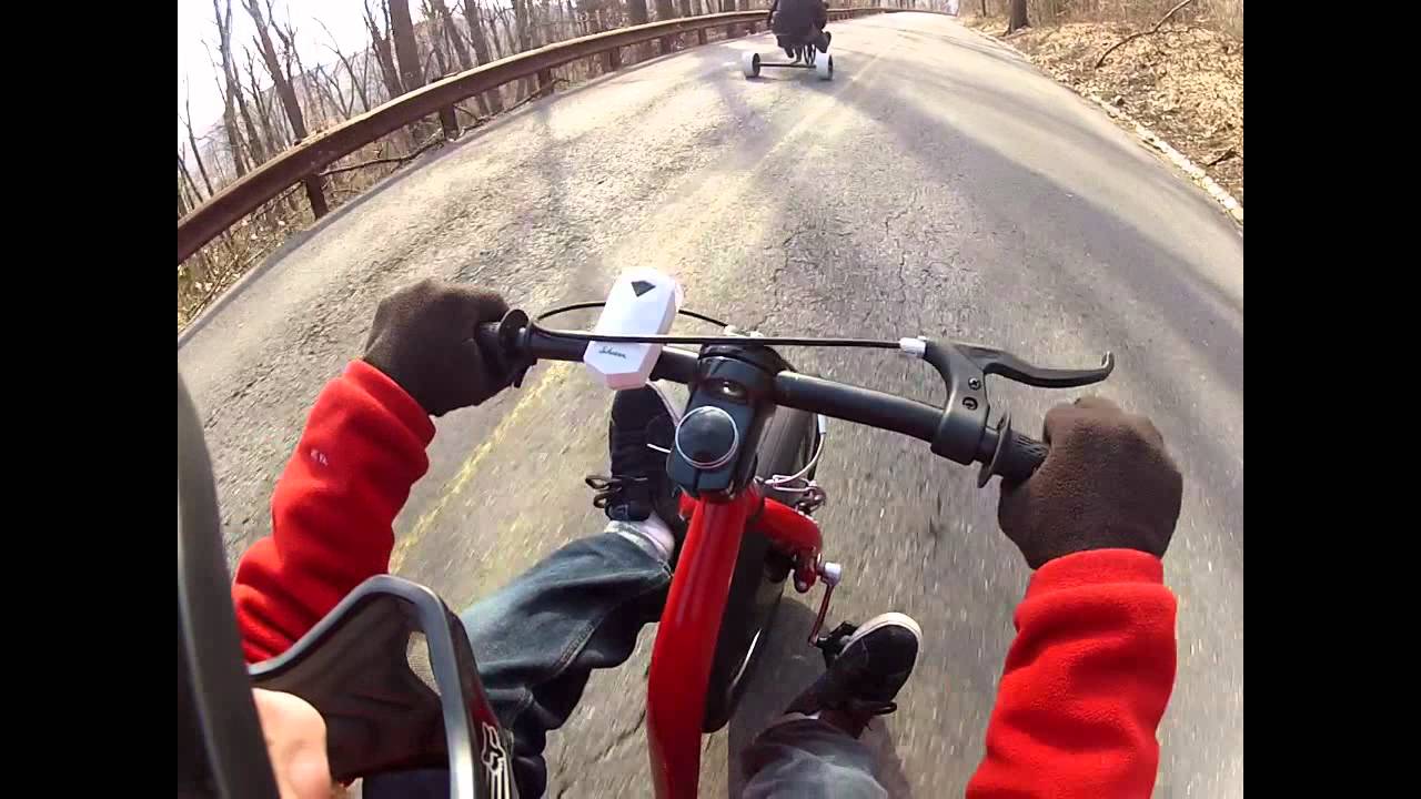 drift trike run 2 at pagoda skyline. huffy slider trikes big wheel hill ...
