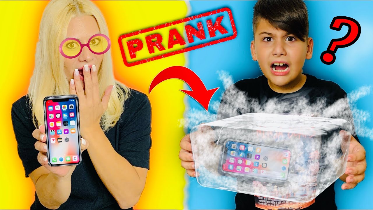 Η ΜΑΜΑ ΠΑΓΩΣΕ ΤΟ ΚΙΝΗΤΟ ΜΟΥ... ΕΠΑΘΑ ΣΟΚ **PRANK** - YouTube