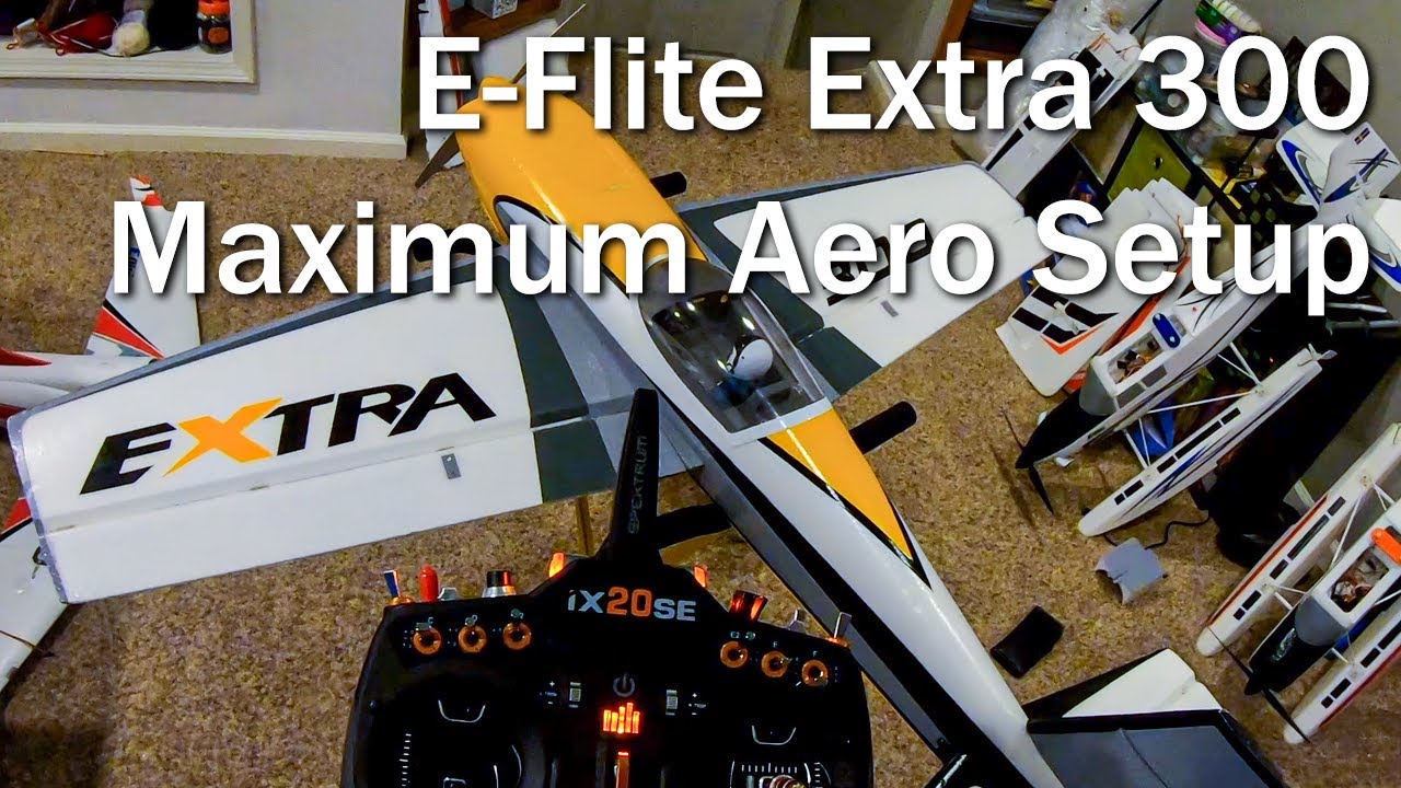 E-Flite Extra 300 Maximum Aerobatic Performance Quick Setup w/ Harrier ...