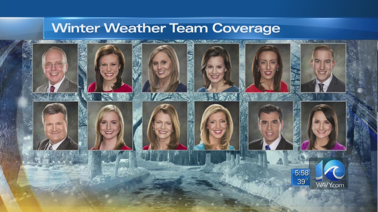 WAVY team coverage of approaching snow storm - YouTube