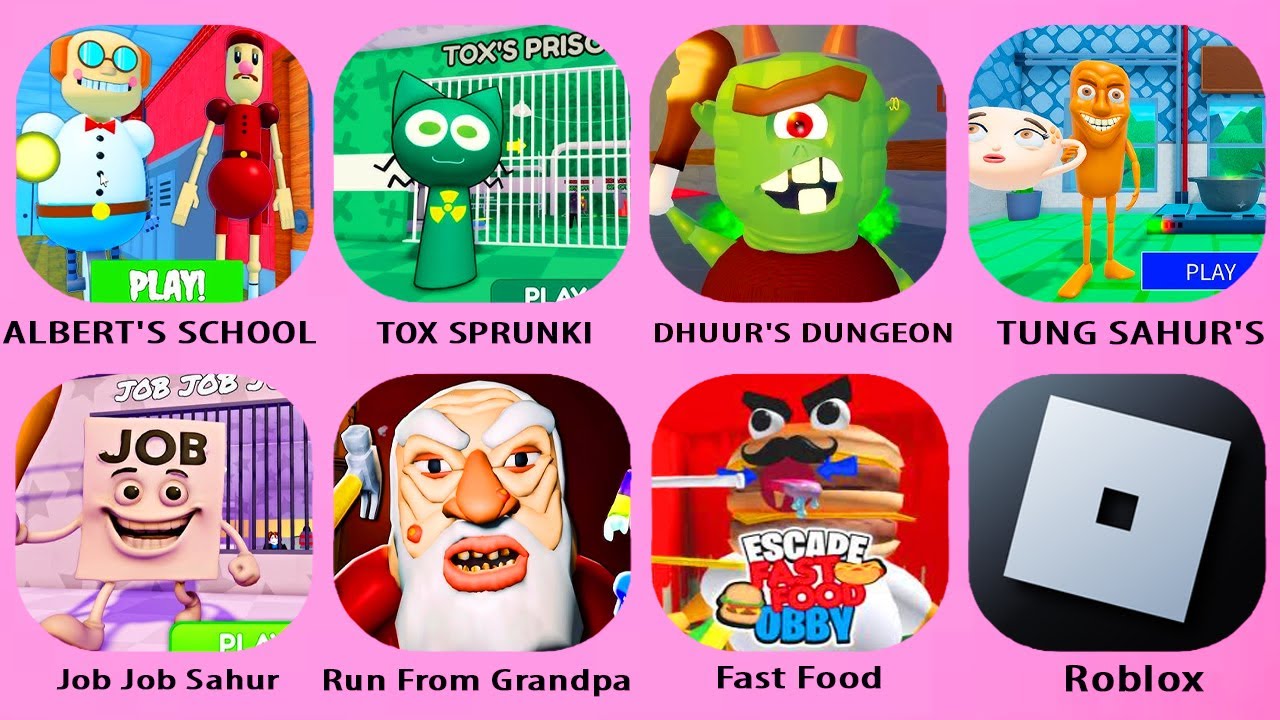 ESCAPE ALBERT'S SCHOOL RUN, TOX SPRUNKI'S PRISON RUN, ESCAPE DHUUR'S ...