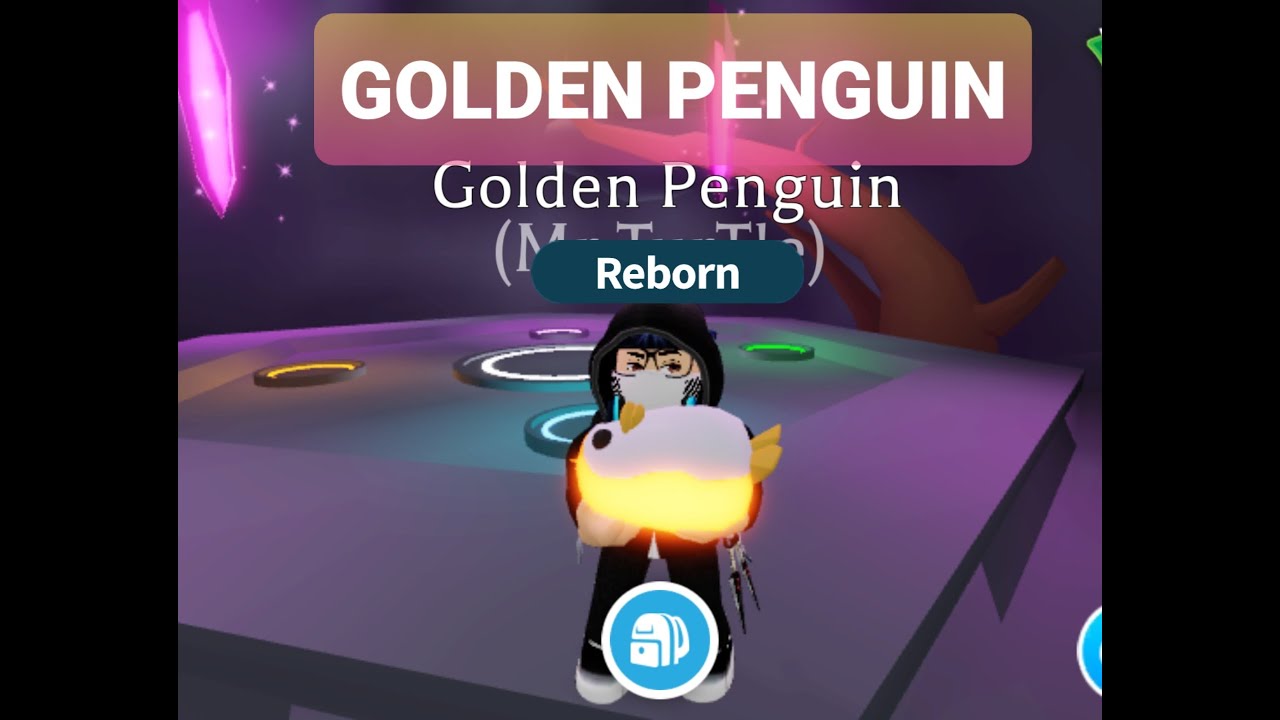 Neon Golden Penguin in #ADOPTME!!! - YouTube