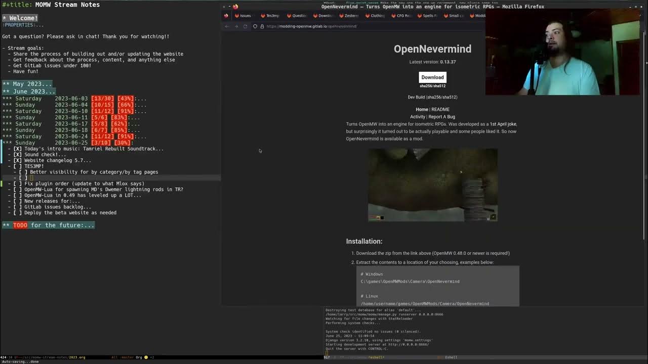 Let's update Modding-OpenMW.com! #15 2023-06-25 - YouTube