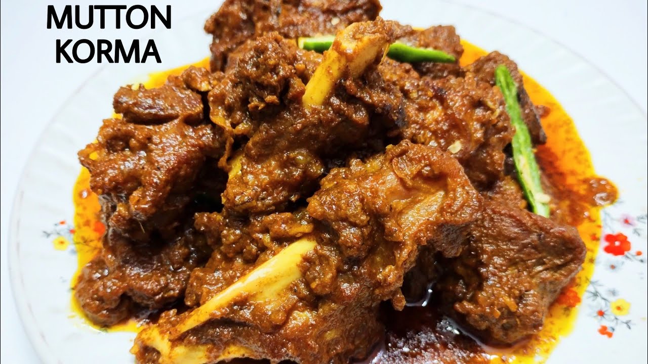 Mutton Korma Recipe_How to make mutton korma_ Dawat Special Mutton ...