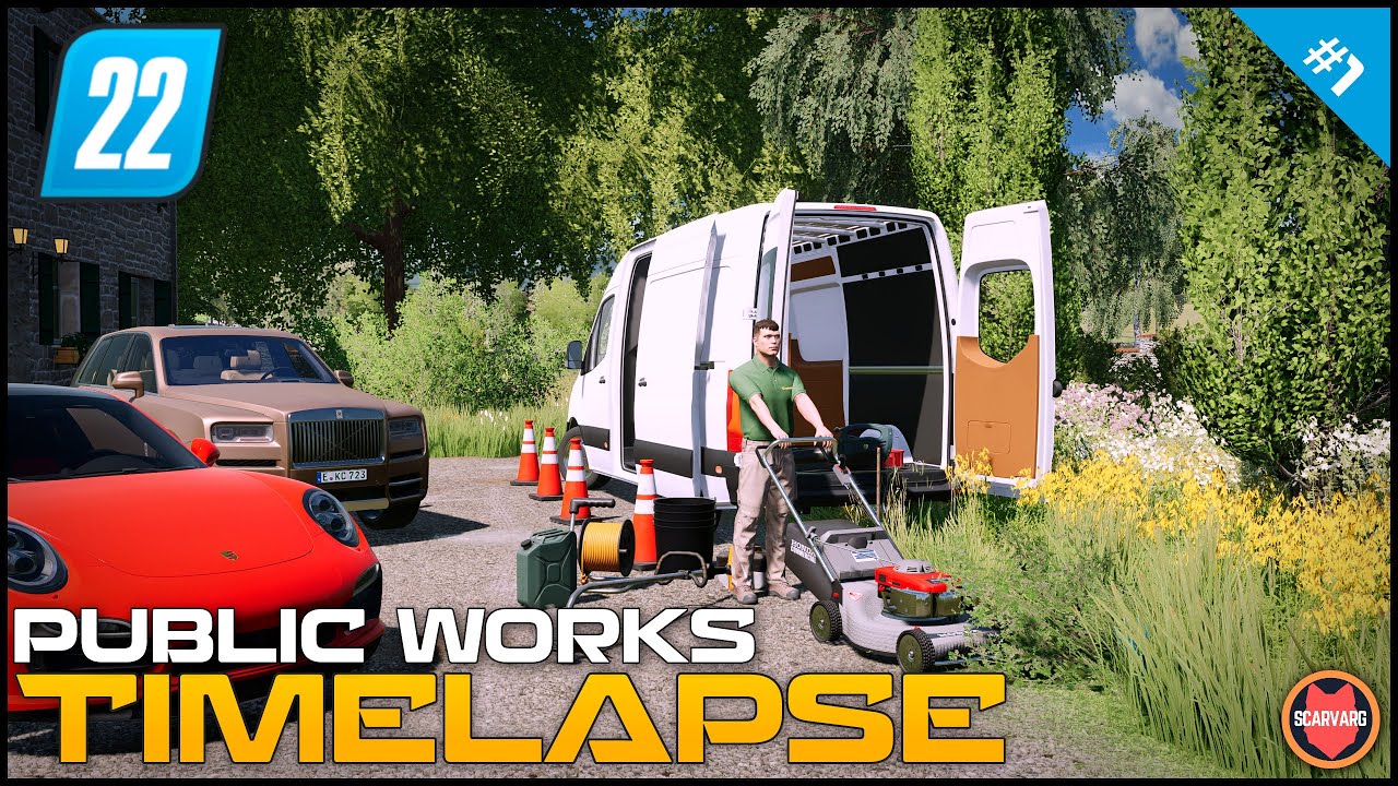 🚧 New Start In a Big City! Lawn Care In Millionaires Mansion ⭐ FS22 ...