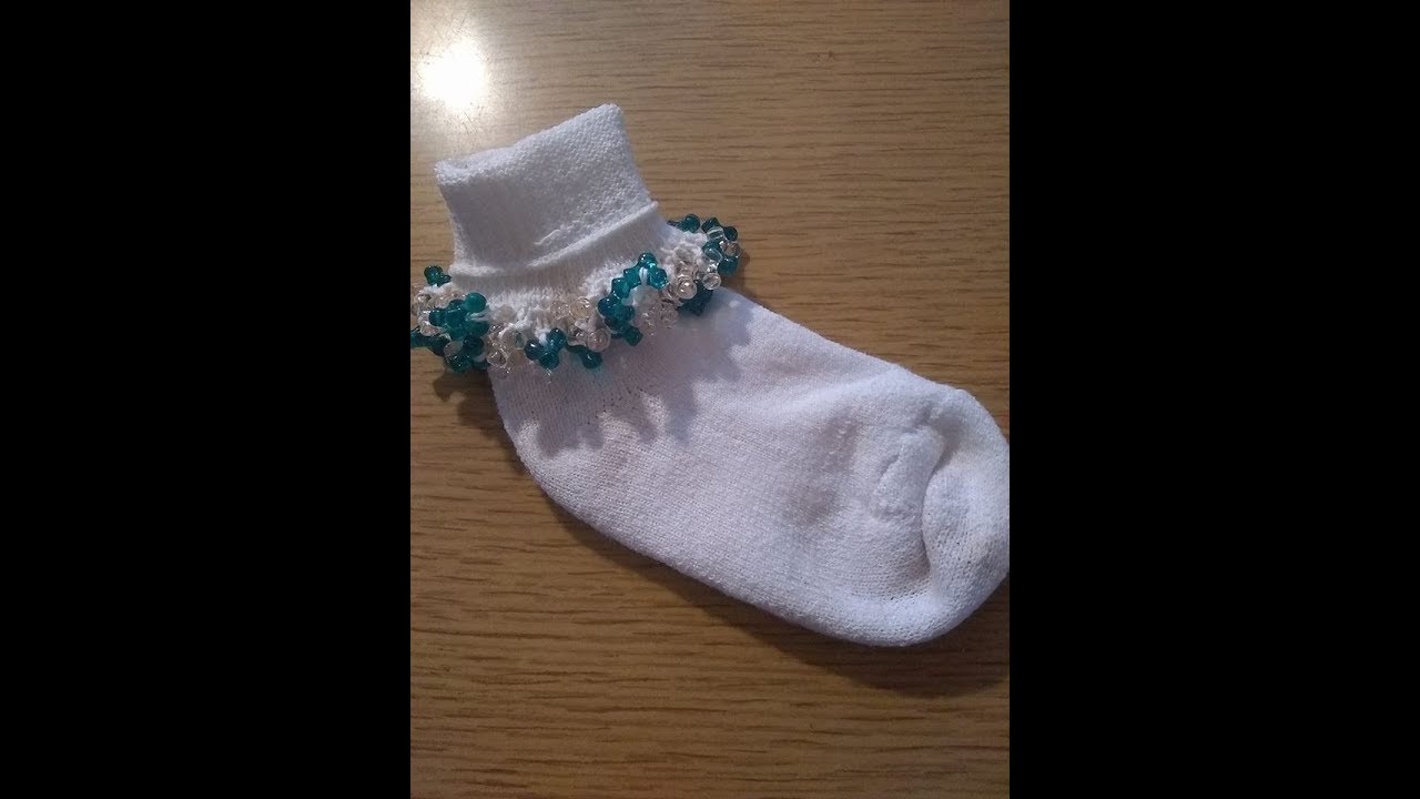 Crocheted Bead Socks Youtube