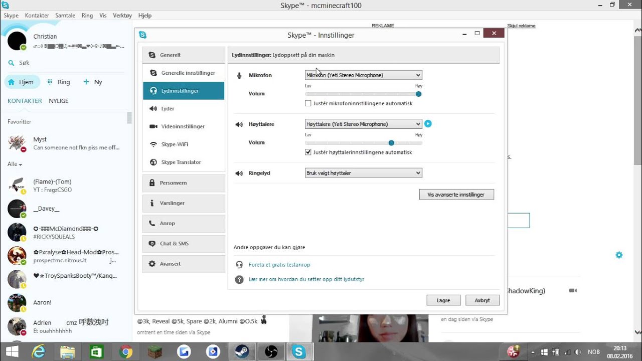 How to enable your Blue Yeti microphone on skype! - YouTube