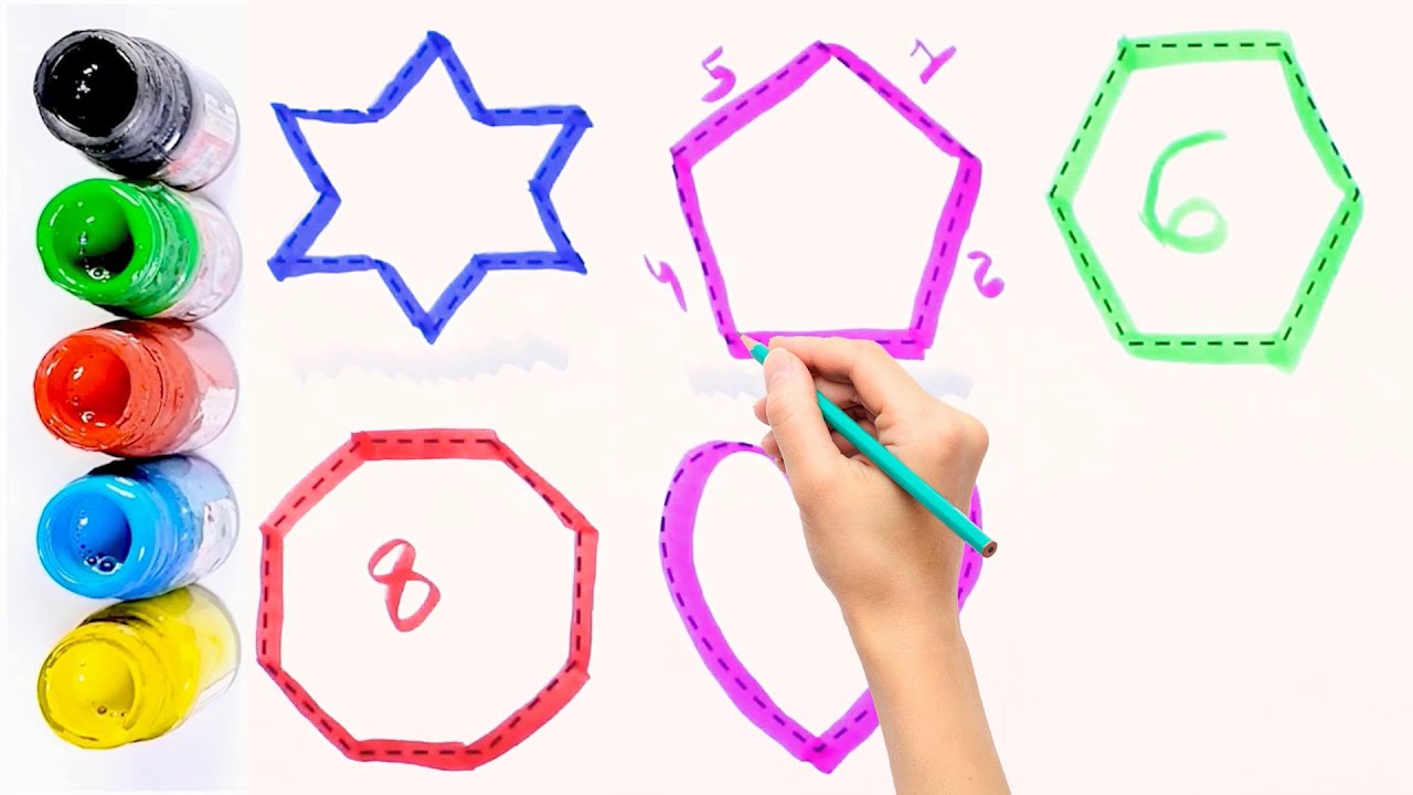 Basic shapes | 2D Shapes | Different shapes | Shapes | 1 to 100 | abcd ...