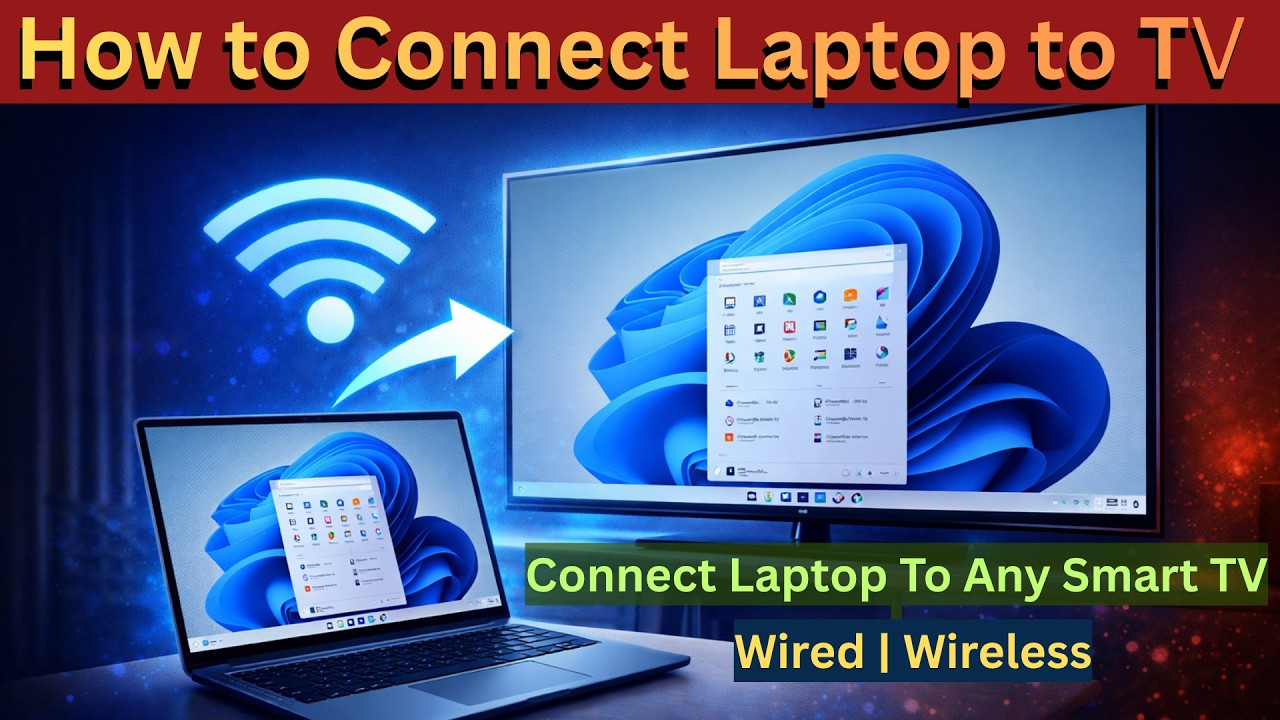 Laptop Screen Share With Smart TV | Smart Tv Laptop Screen Mirroring ...