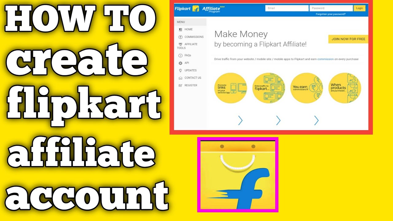 how to create flipkart affiliate account how to create flipkart ...