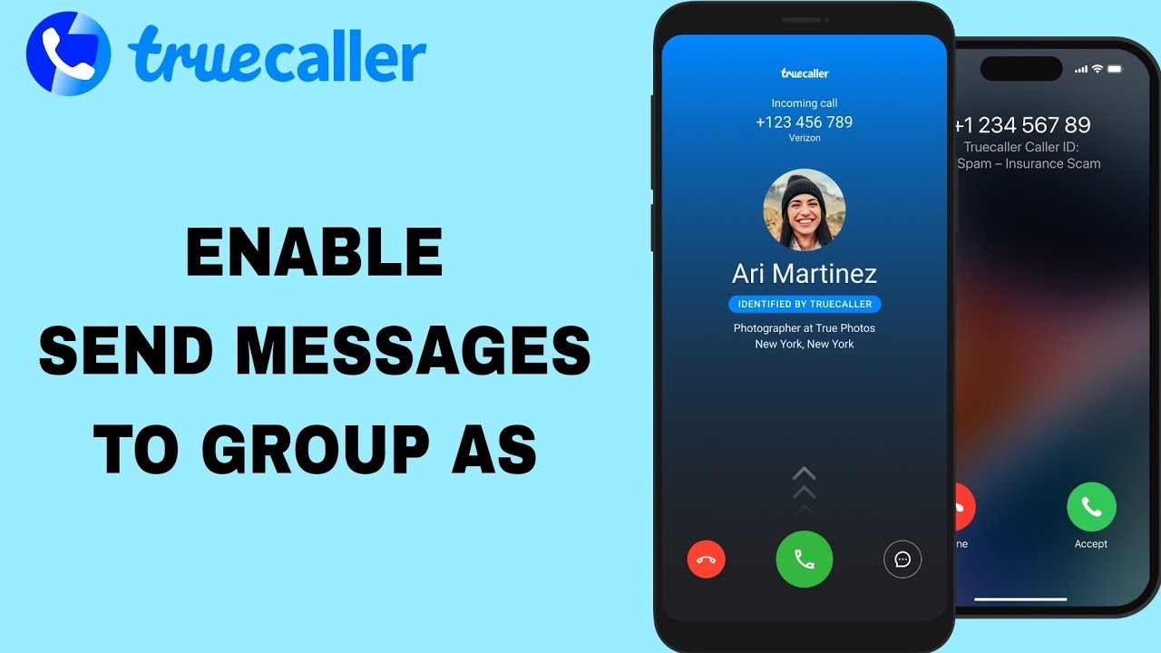 How To Enable Send Messages To Group As On Truecaller App - YouTube