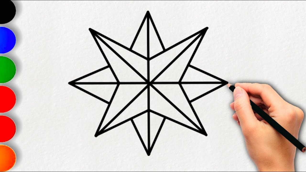 HOW TO DRAW A STAR - YouTube