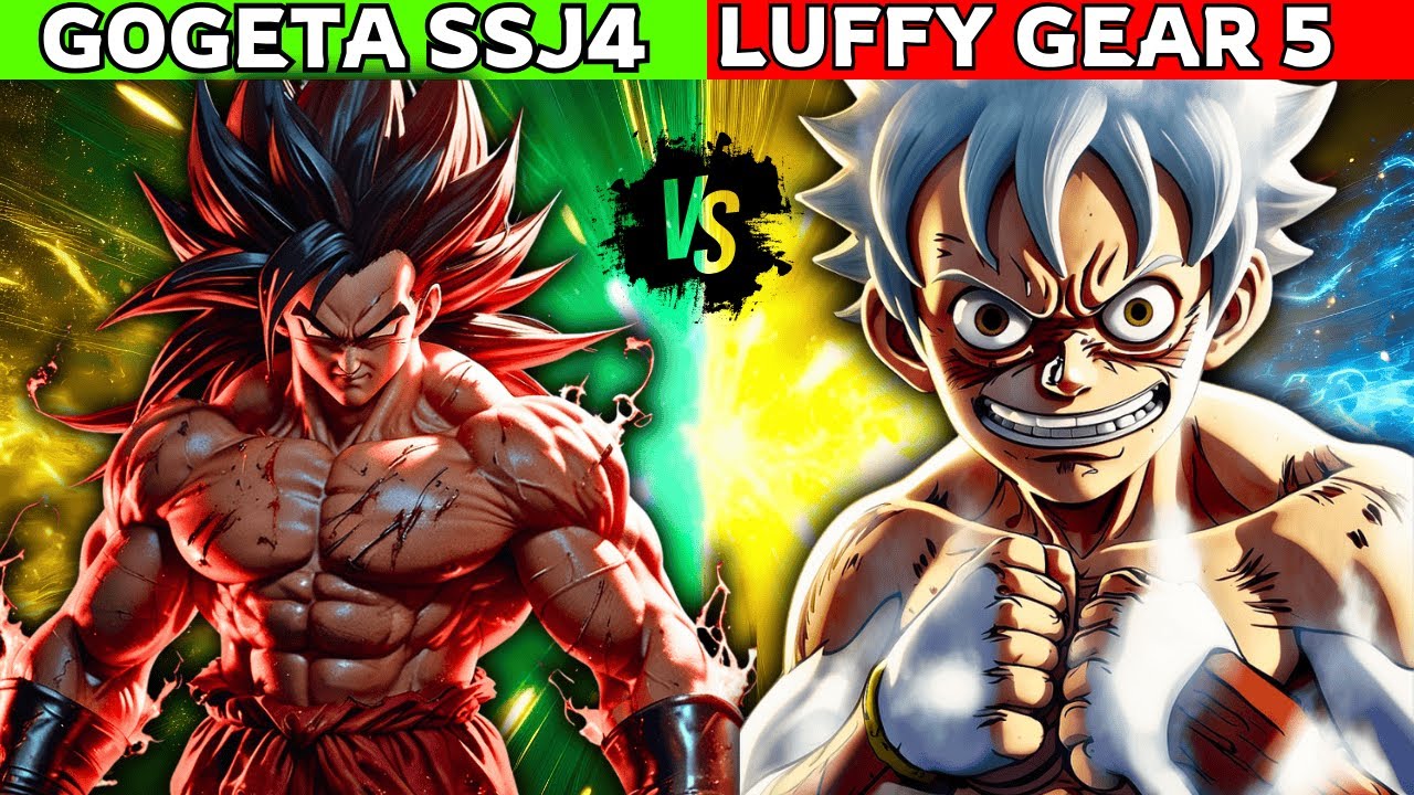 Gogeta SSJ4 vs Luffy Gear 5 in Jump Force Mugen | Anime BattleGround ...