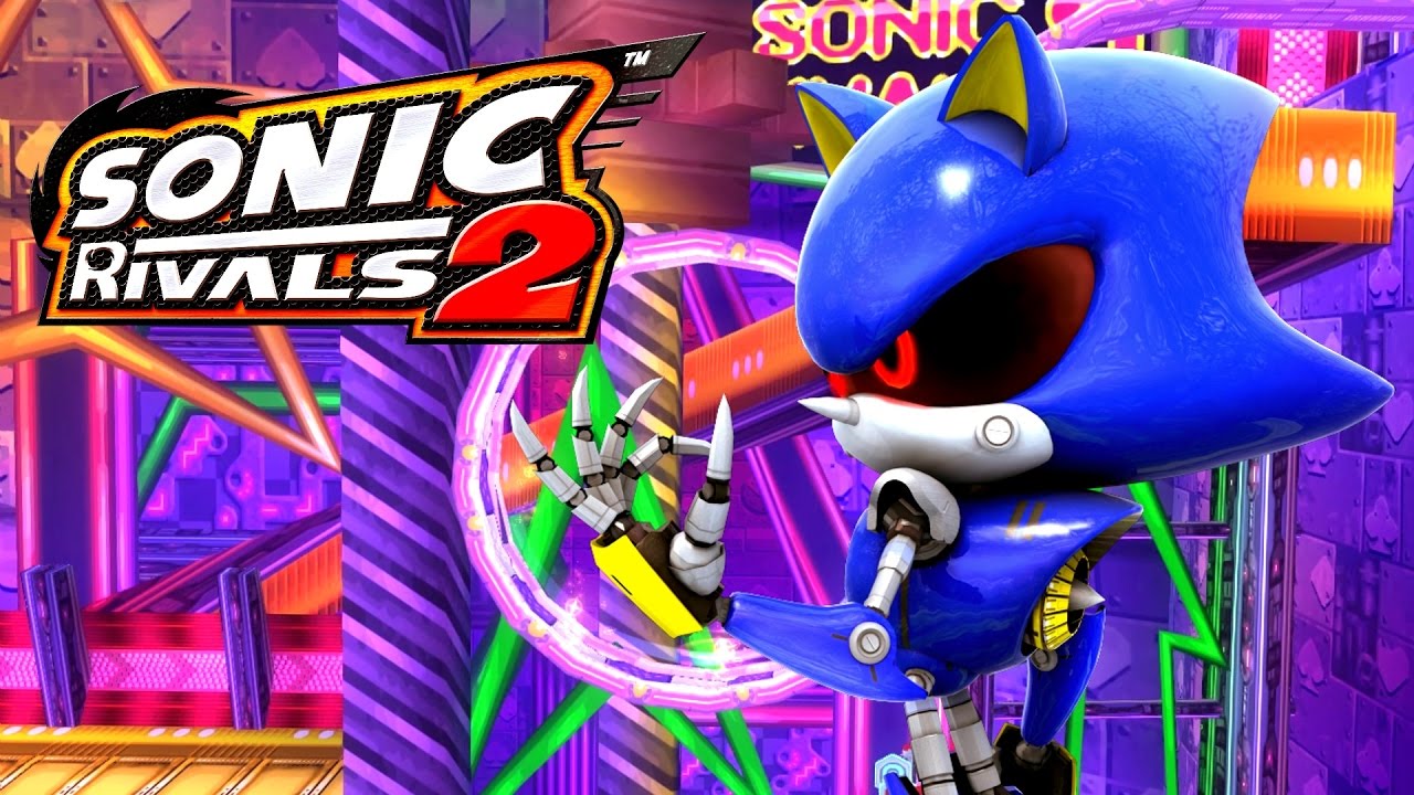 Sonic Rivals 2 - Neon Palace Zone Act 1 - Metal Sonic [Full HD] - YouTube