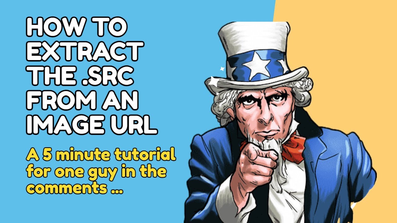 How to extract the .src from an image url ... - YouTube