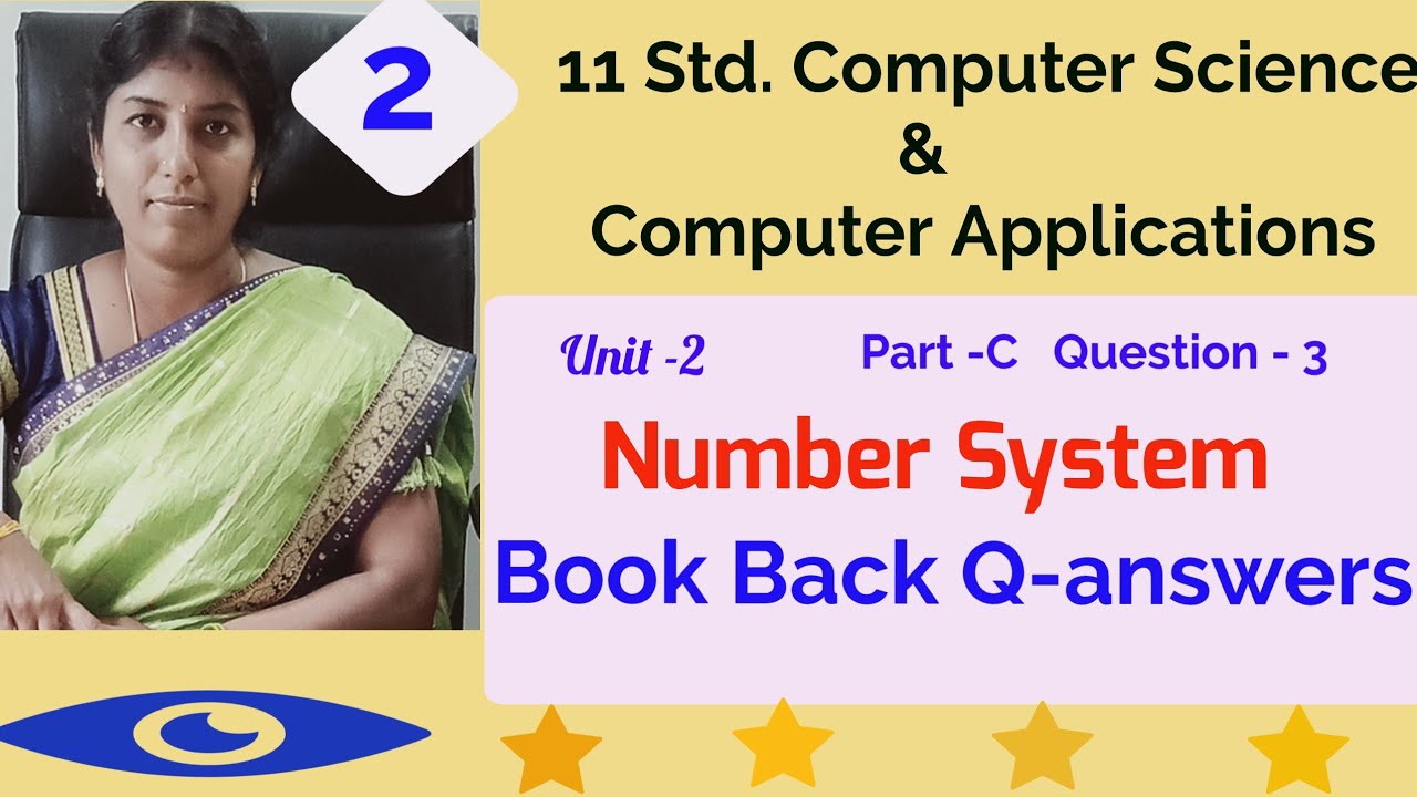 +1 Computer Science & application unit-2 book back question answers ...