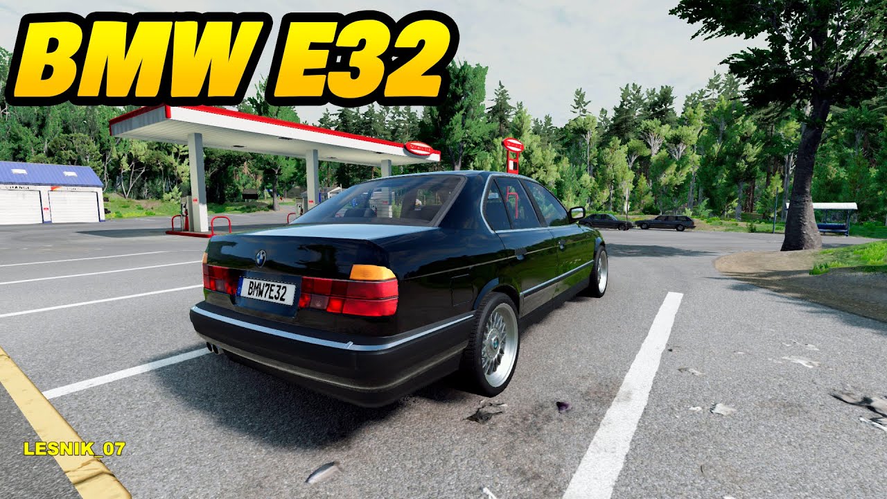 BMW E32 - BeamNG.drive - YouTube