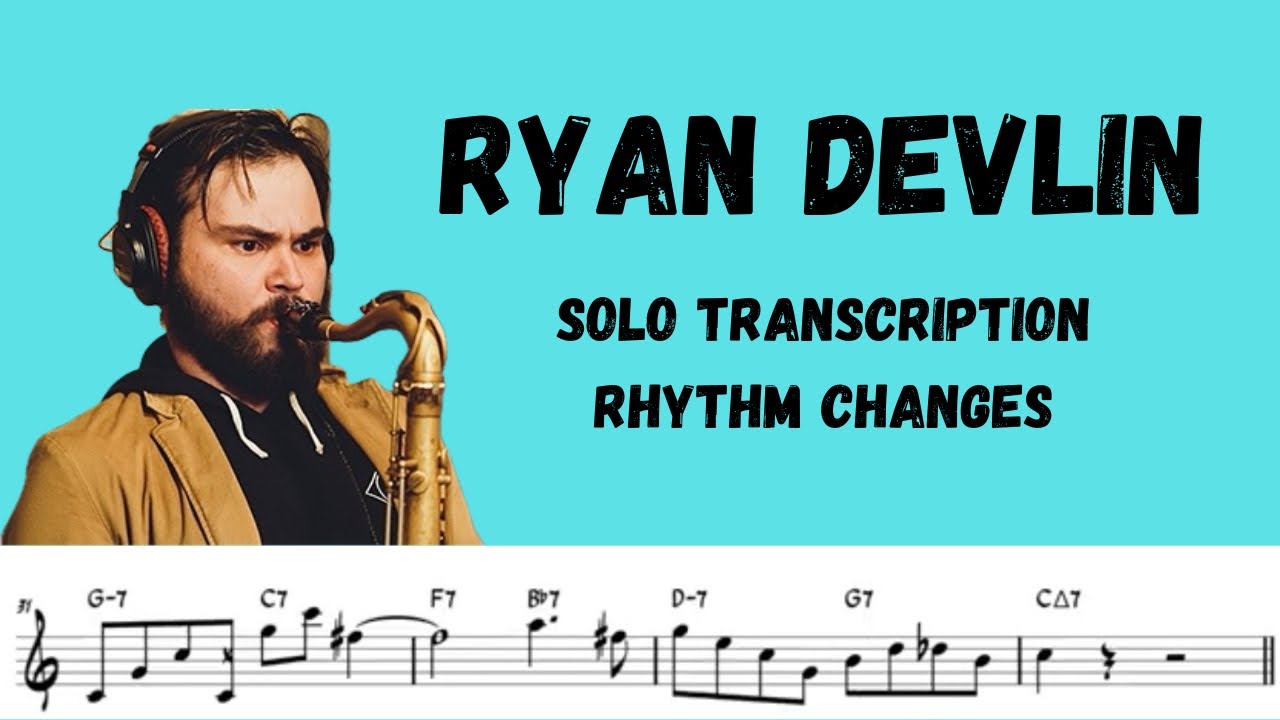 Ryan Devlin - pov a jazz trio rings your doorbell - Solo Transcription - YouTube