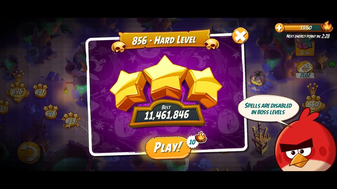 Angry Birds 2 | Rescuer | Level 856 | Hard Level | Hitting Fun | Angry ...