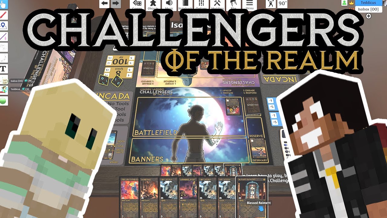 WE MADE A TRADING CARD GAME! | Challengers of The Realm (Feat ...