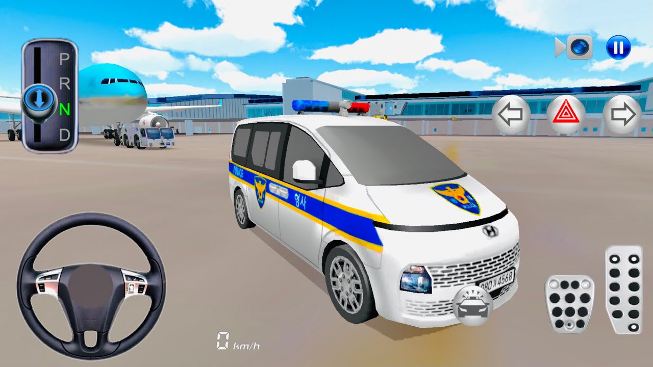 Police van 🚐 airport 3d driving class simulator android gameplay - YouTube