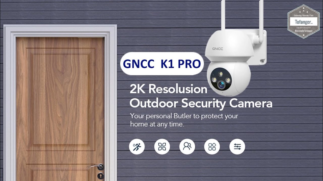 GNCC K1 PRO 3MP Camera de surveillance Wifi - App OSAIO - Android & iOS ...