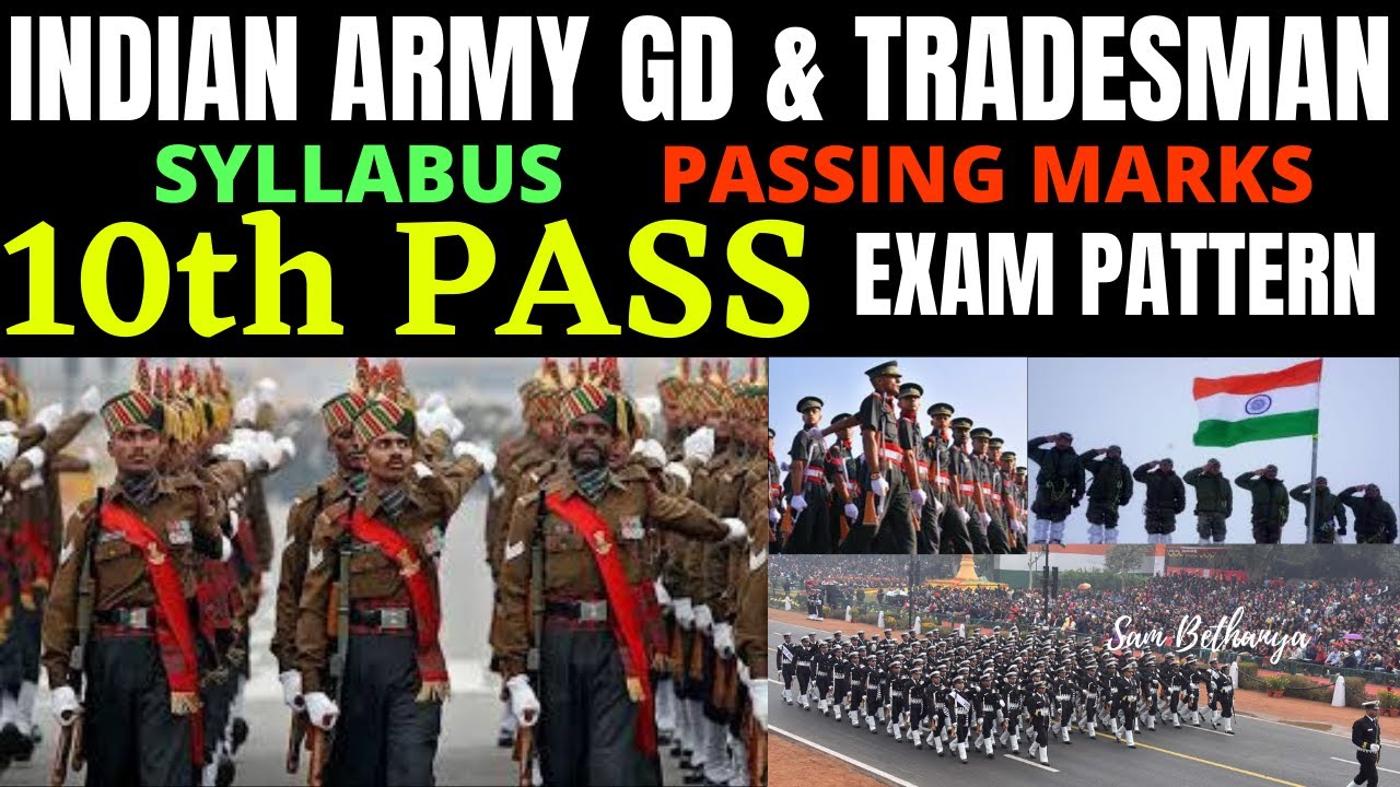 INDIAN ARMY GD & TRADESMAN SYLLABUS / Sam Bethanya / - YouTube