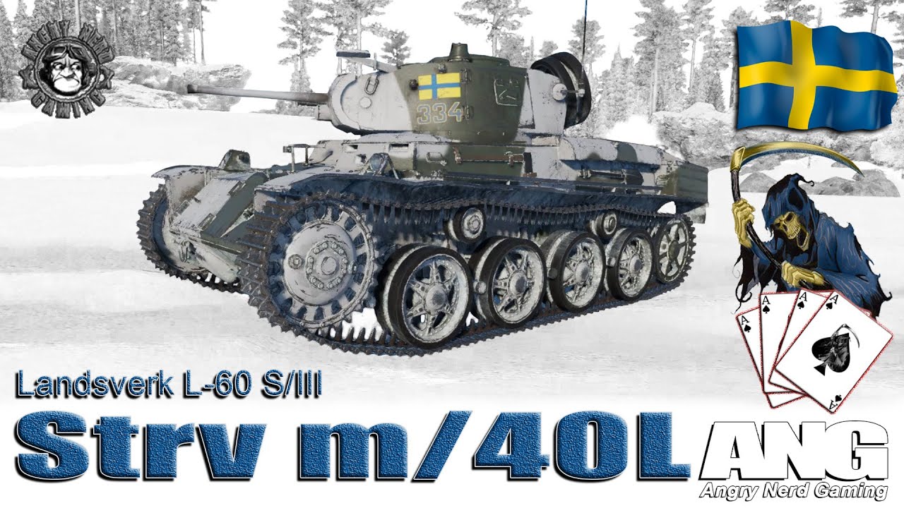 Strv M/40L, Swedish, Light Tank / War Thunder - YouTube