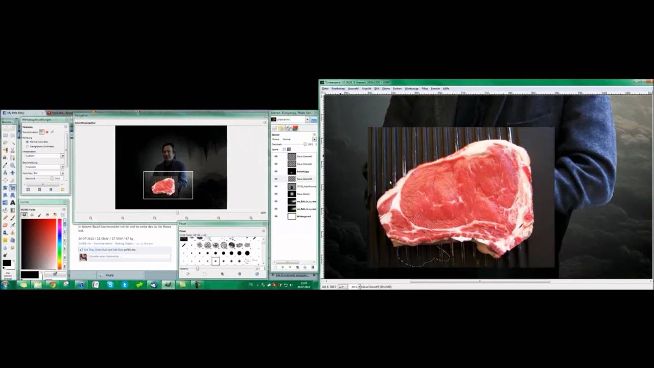 GIMP ShowOff #11 - Serpine (Skulduggery Pleasant) - YouTube