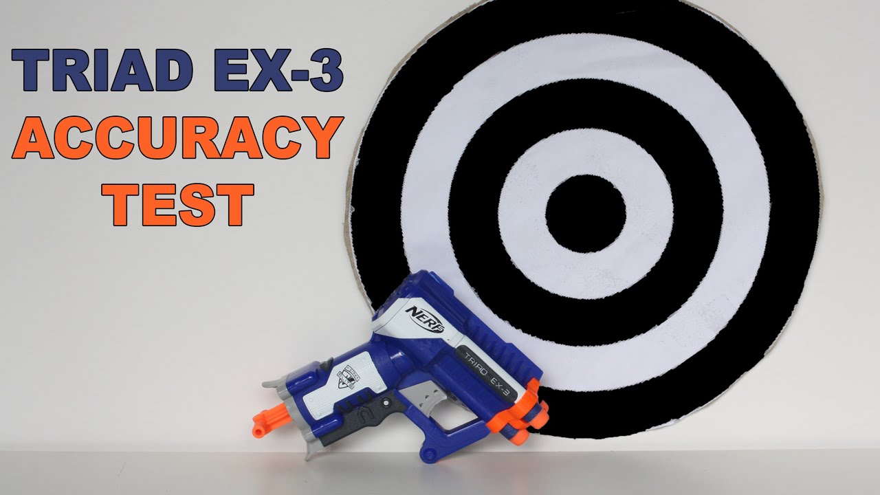 NERF Elite Triad Firing/Accuracy Test - YouTube