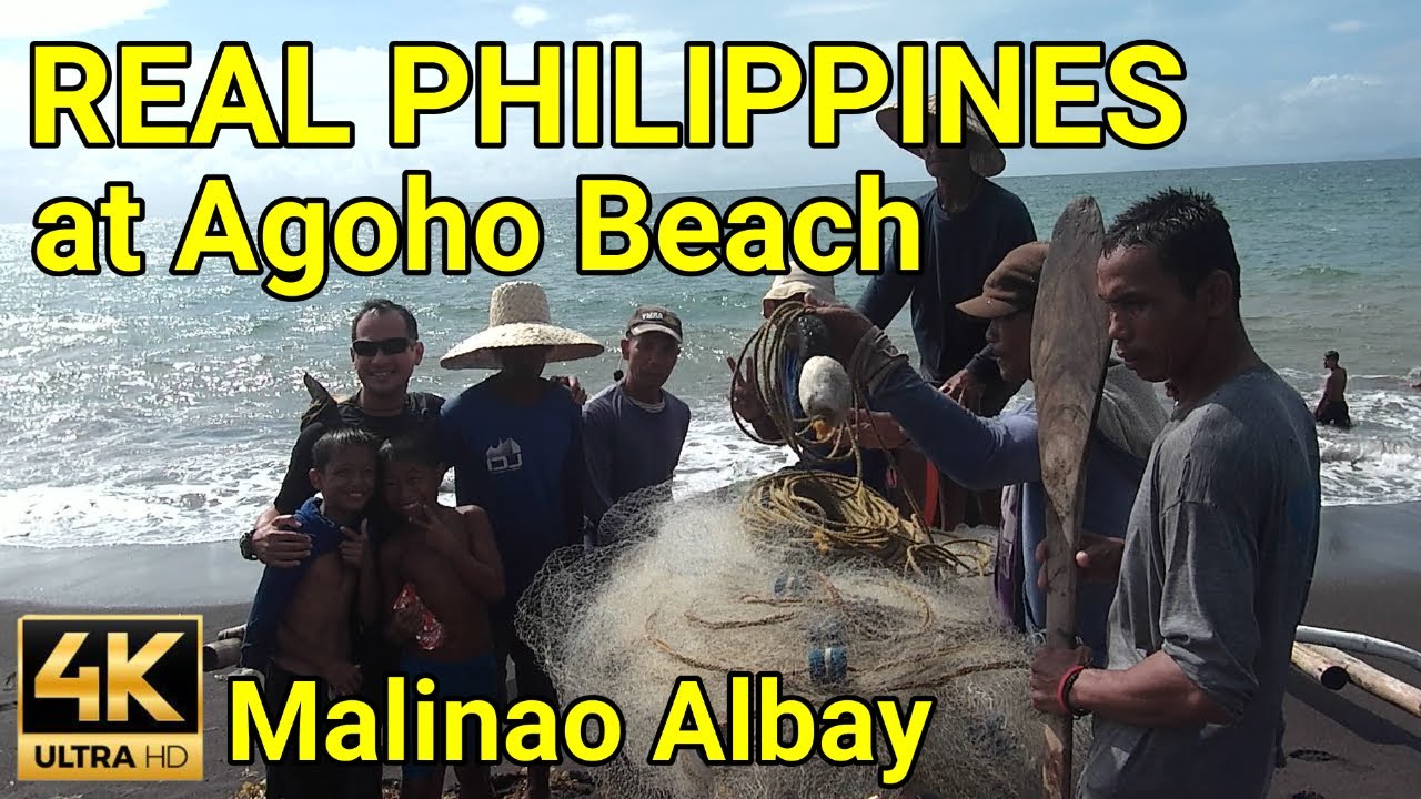 [4K HD] REAL LIFE IN AGOHO BEACH MALINAO ALBAY PHILIPPINES | NB ...