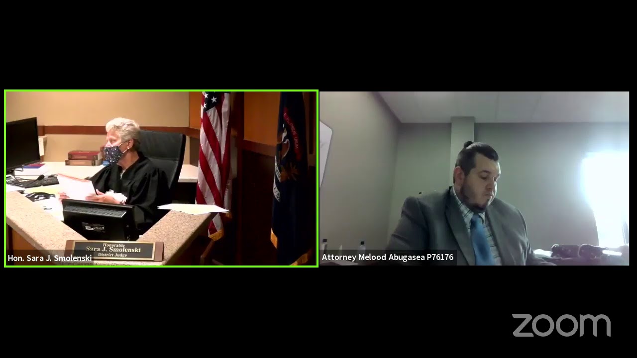 10/12/20 - Judge Sara J. Smolenski's Personal Meeting Room - YouTube