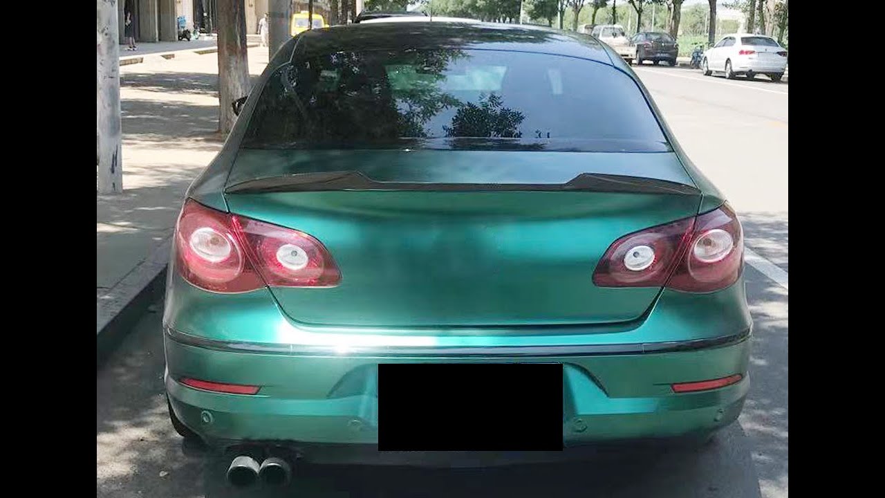 Volkswagen VW Passat CC Sedan Facelift Carbon Fiber Rear Trunk Spoiler ...