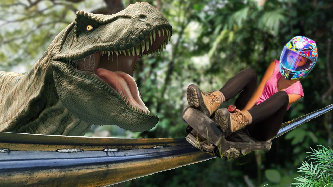 The BEST World dinosaur mountain coaster - YouTube