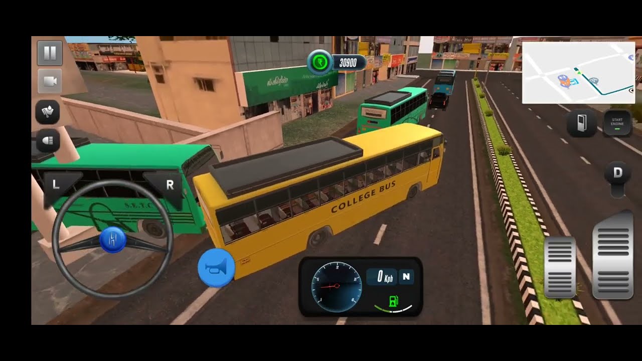 Indian bus driving gameplay || Indian bus Simulator 3D gameplay || Bus ...