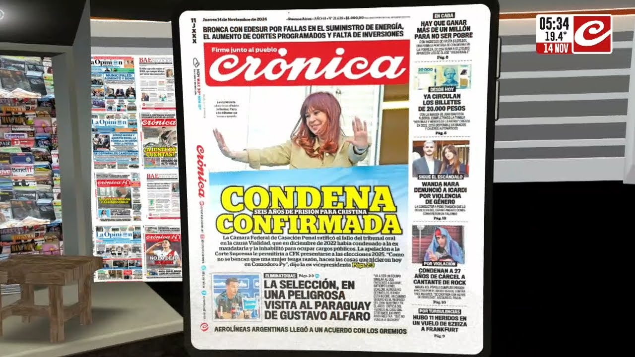 Seis años de prisión: los detalles de la condena confirmada para CFK ...