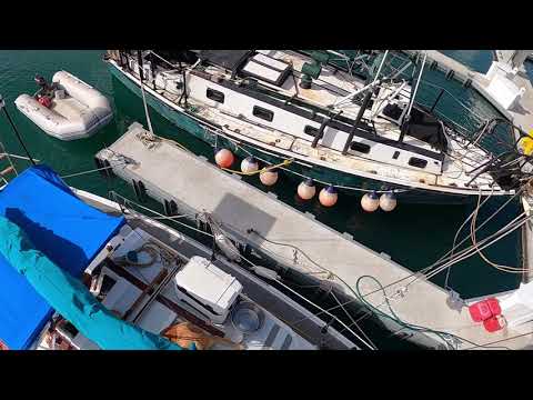 Replacing the forestay cable on the sailboat - YouTube