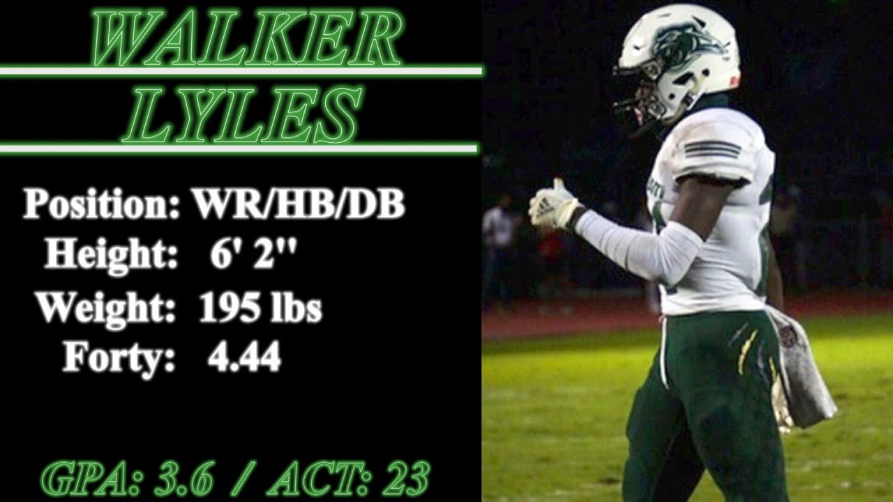 2021-Street Light Recruiting- WR/DB: Walker Lyles (6' 2''- 195 lbs ...