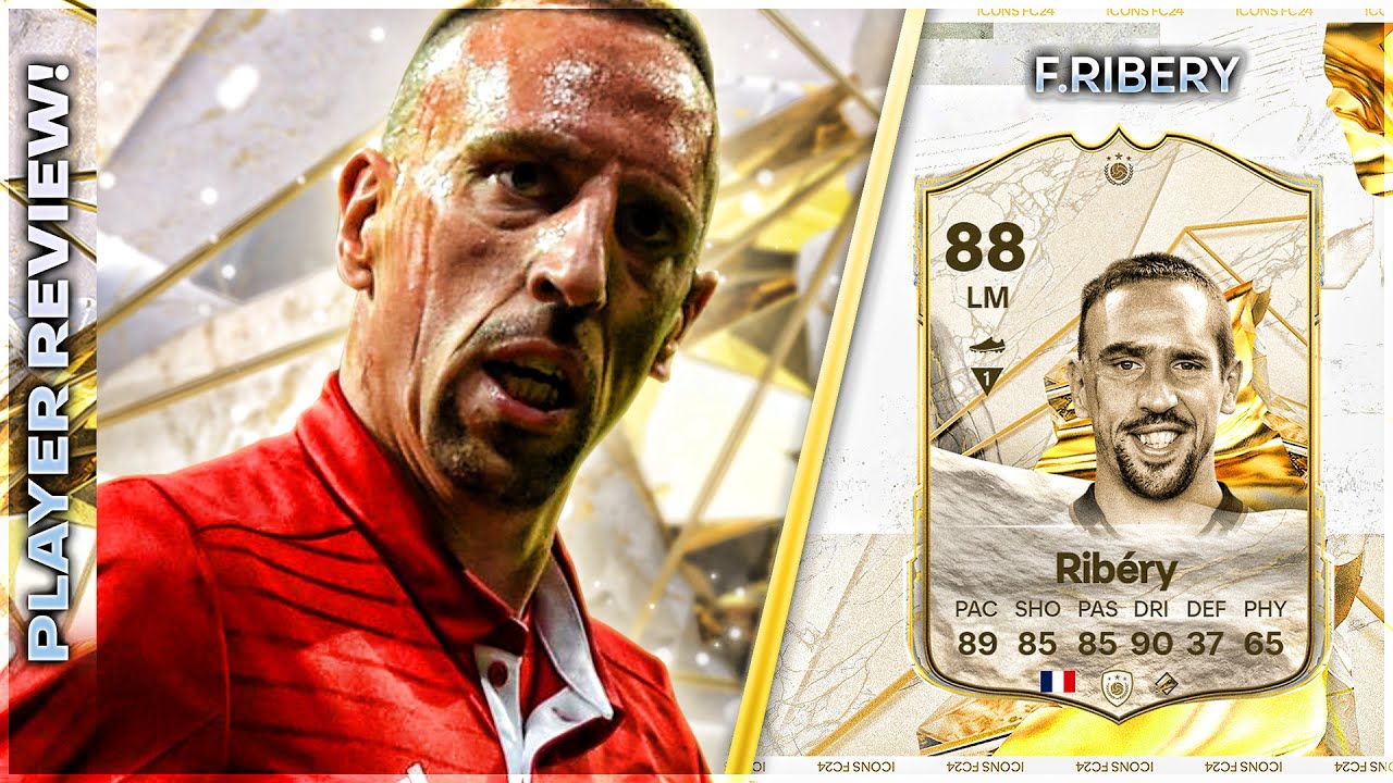 WOW!!!!! ICON 88 RATED FRANCK RIBERY PLAYER REVIEW - EA FC24 ULTIMATE ...