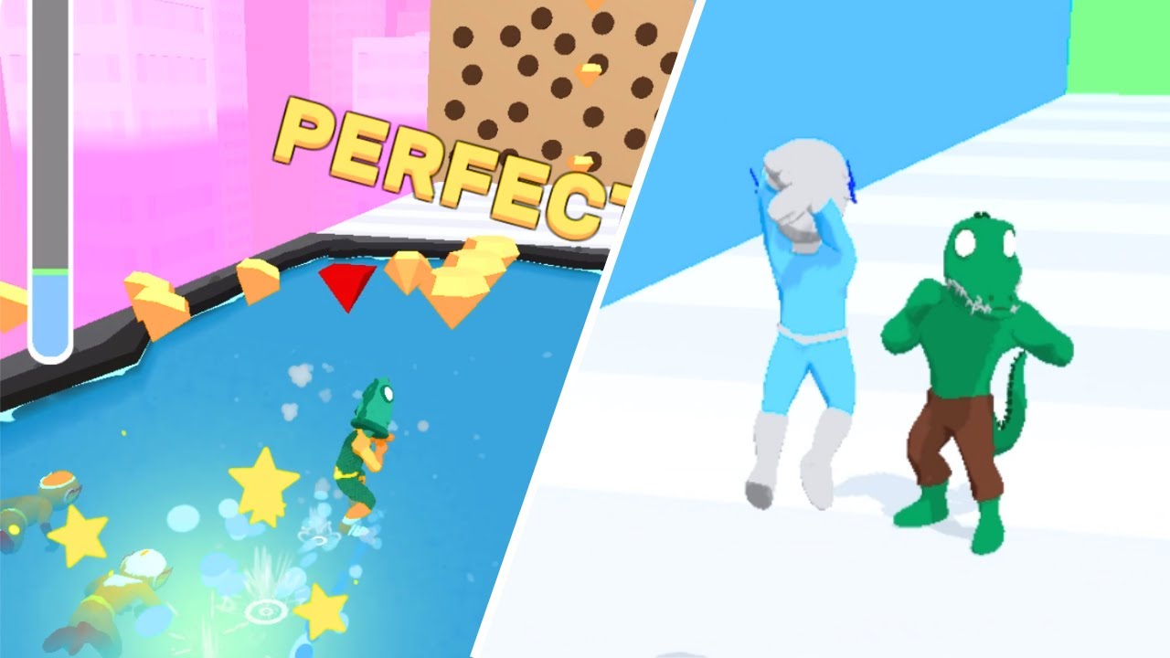 Defeat The Boss🦎🐊👽Gameplay Super Hero Run Lv 43-45 IOS Offline Game ...