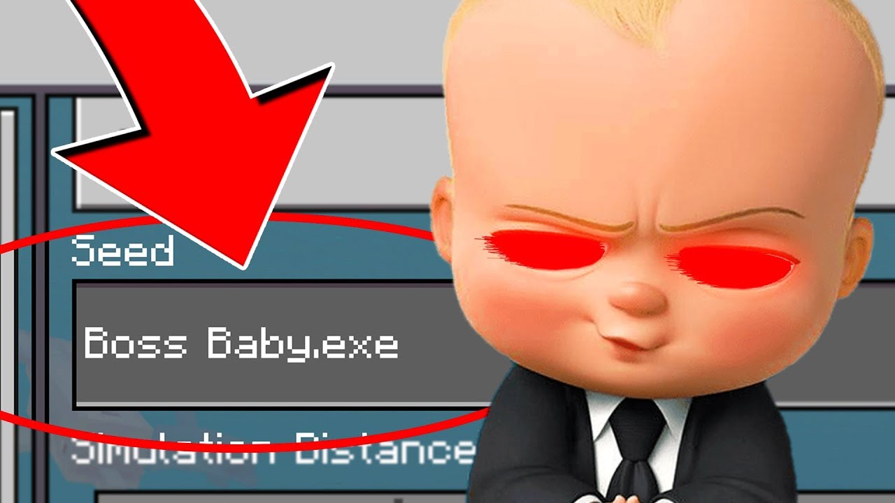 Minecraft "Boss Baby.exe" World (Finding Evil Boss Baby on this ...