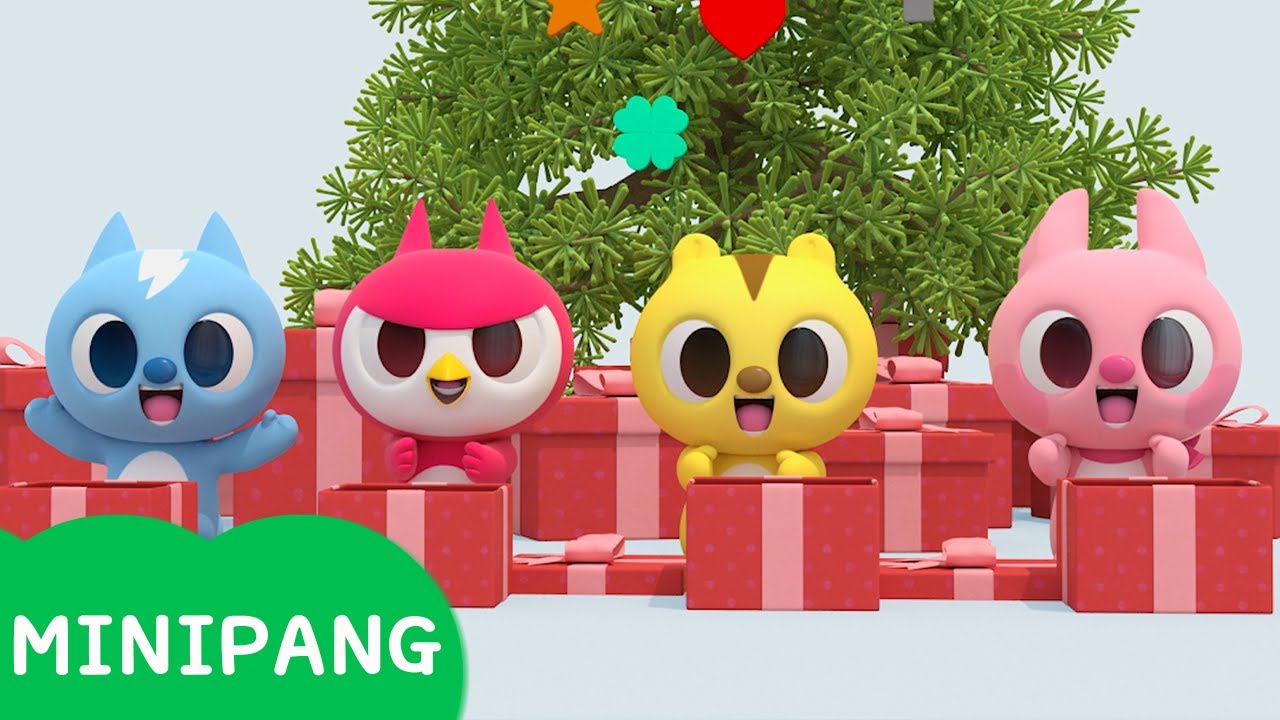 [미니팡 에스파냐] 미니특공대 | 나무에 도형달기 | 색깔놀이 | 에스파냐어 | 스페인어| Color play | Mini ...