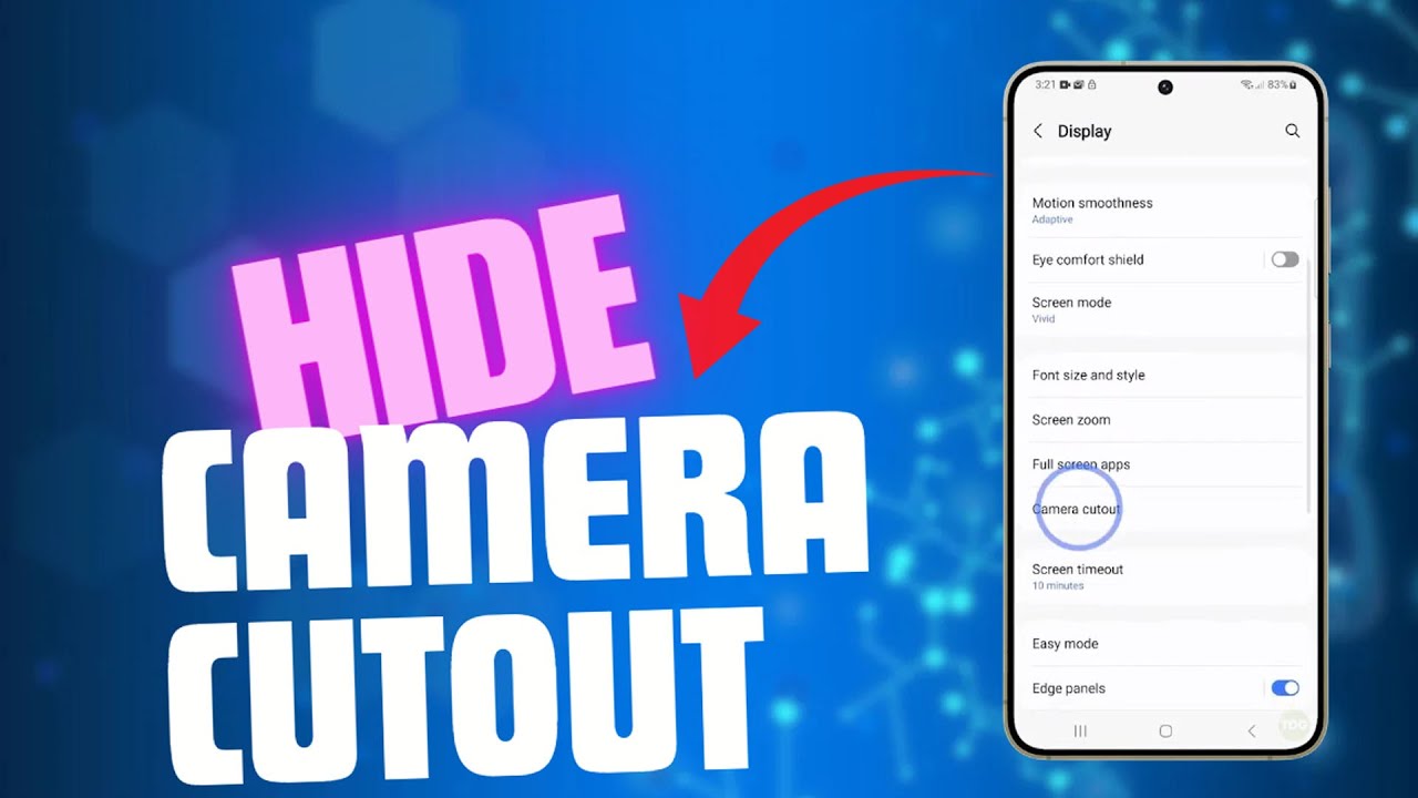 How to Hide Samsung Galaxy S24 Camera Cutout - YouTube
