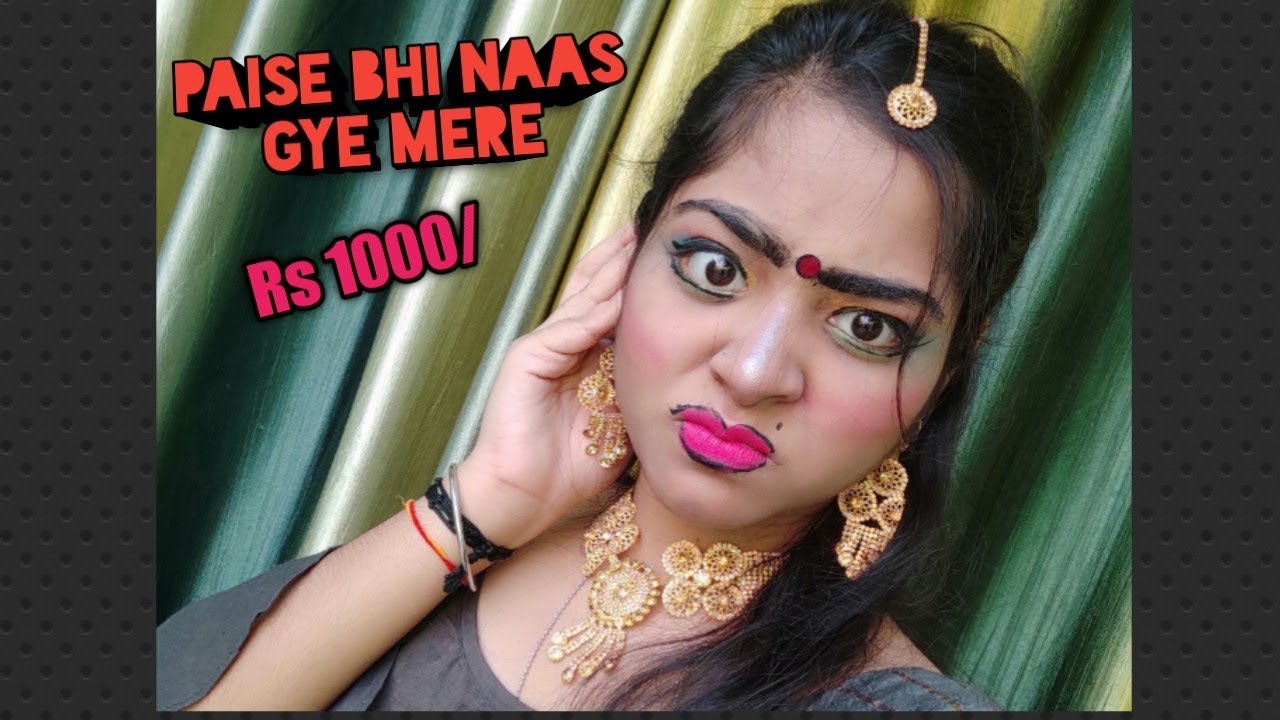 i went to the worst parlour makeup artist 😤in my city.. 😤chudhel bna ...
