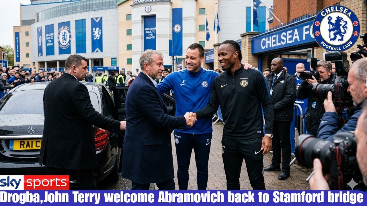 DROGBA AND TERRY REUNITE WITH ABRAMOVICH AT STAMFORD BRIDGE AFTER THREE ...