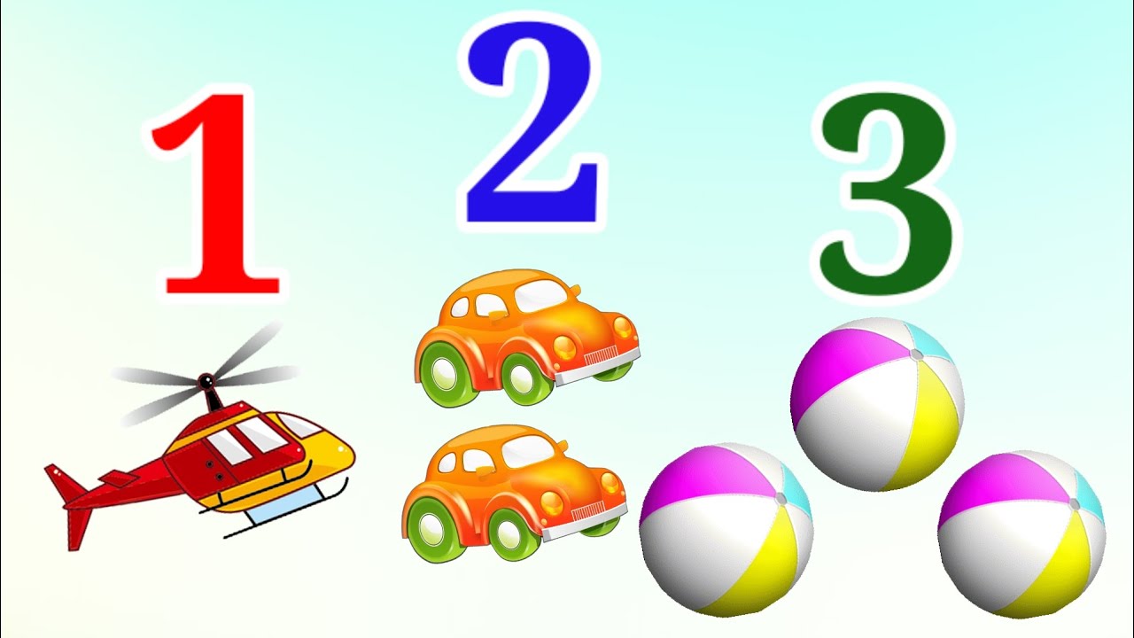 Numbers 1-10 l 123 l 1 to 10 l One Two Three l One to Ten l Numbers ...
